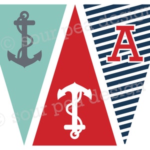 INSTANT DOWNLOAD: DIY Printables Party Pack, Nautical, Ahoy, Nautical ...
