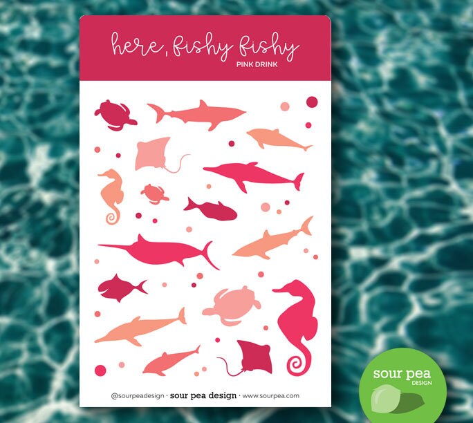 Ocean Sticker Sheet Fish Stickers Dolphin Stickers. Bujo | Etsy