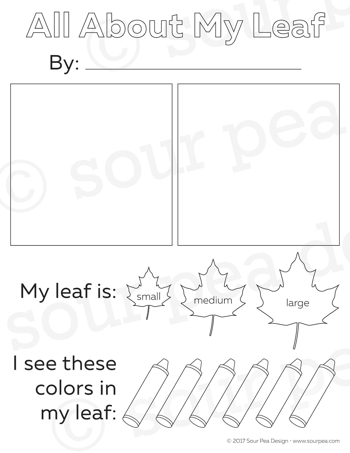 INSTANT DOWNLOAD: All About My Leaf Autumn Leaf Science - Etsy