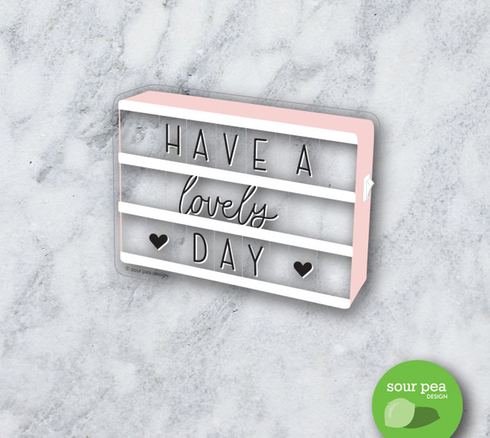 Light Box Sticker, VSCO Sticker, Water Bottle Sticker, Letterboard ...