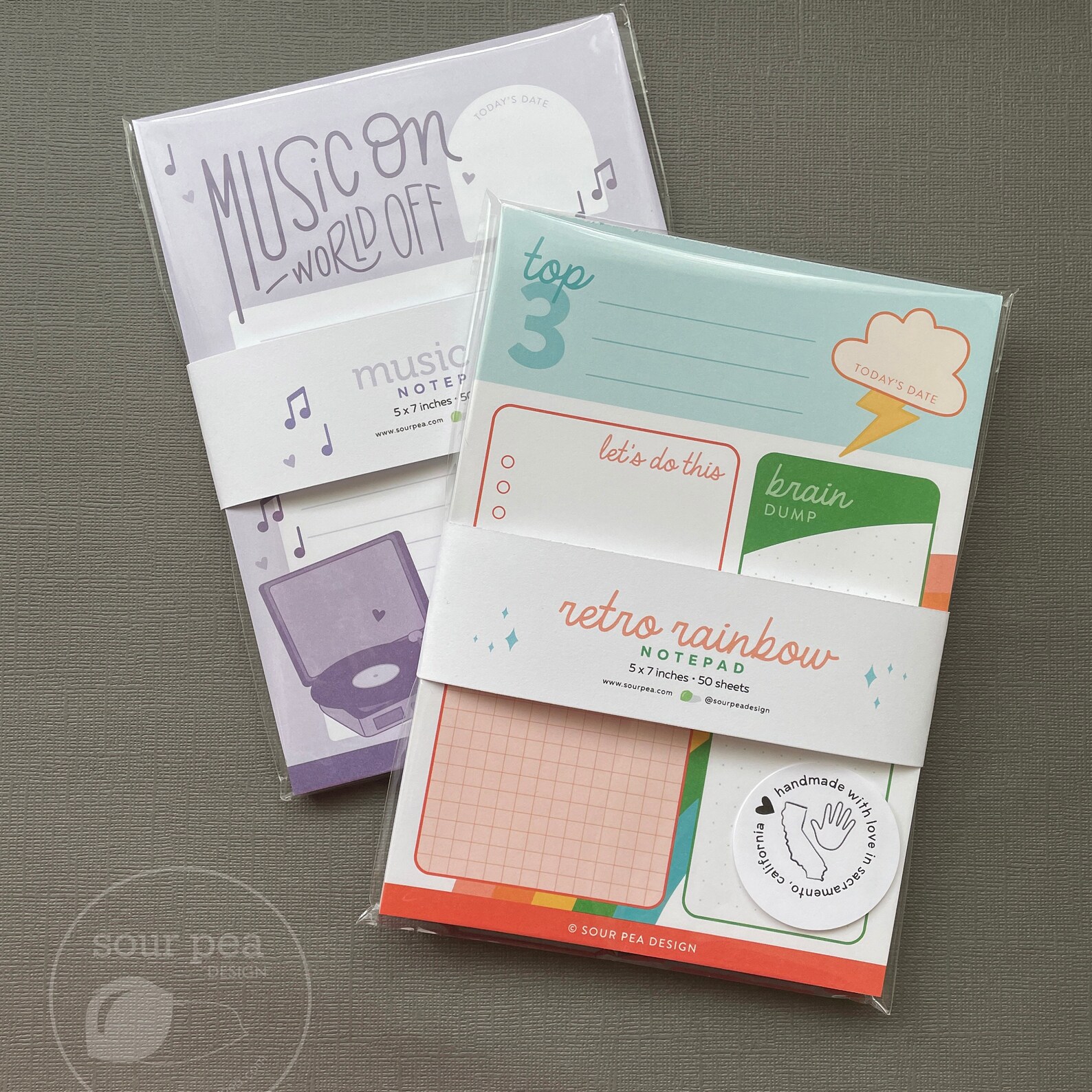NOTEPAD: Retro Rainbow Notepad, 5x7 Notepad, Rainbow Lover, Vintage ...