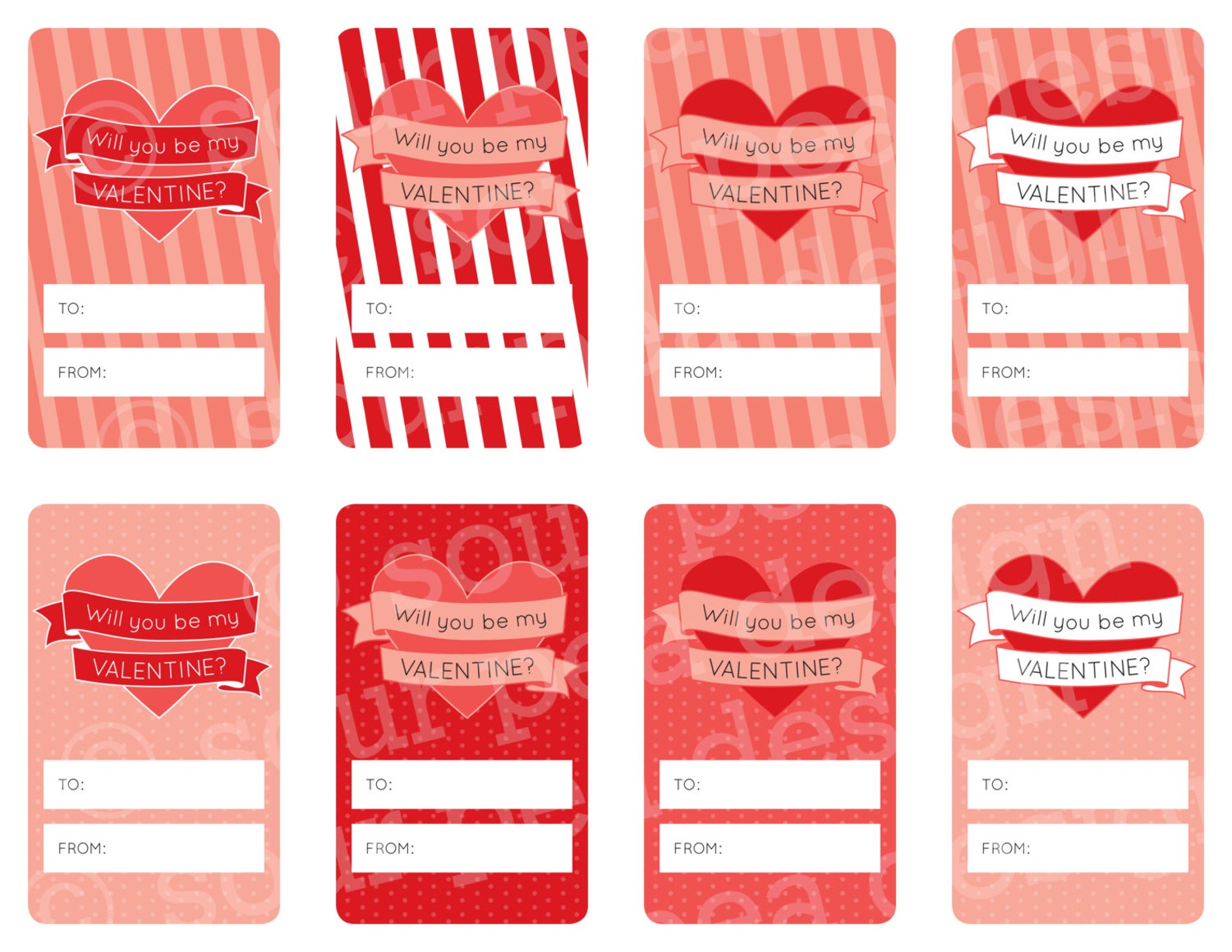 INSTANT DOWNLOAD: DIY Printables Party Pack valentines Day - Etsy