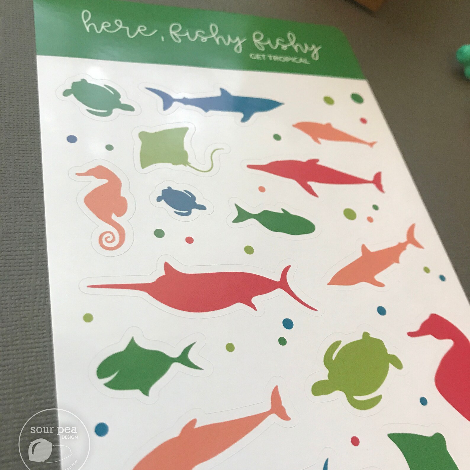Ocean Sticker Sheet, Fish Stickers, Dolphin Stickers. Bujo Stickers ...