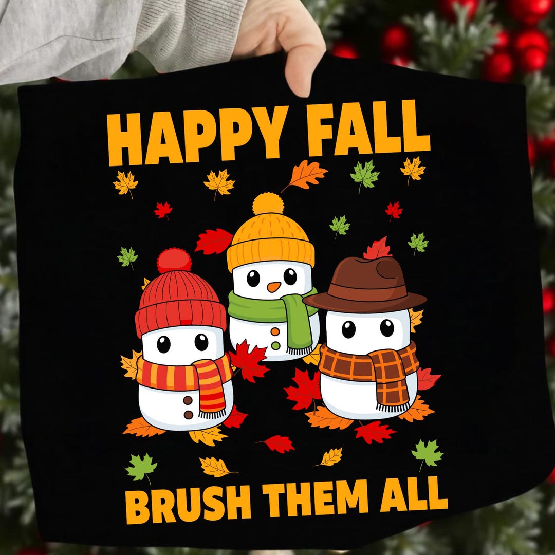 Happy Fall Brush Them All PNG, Funny Dental Thanksgiving Design ...