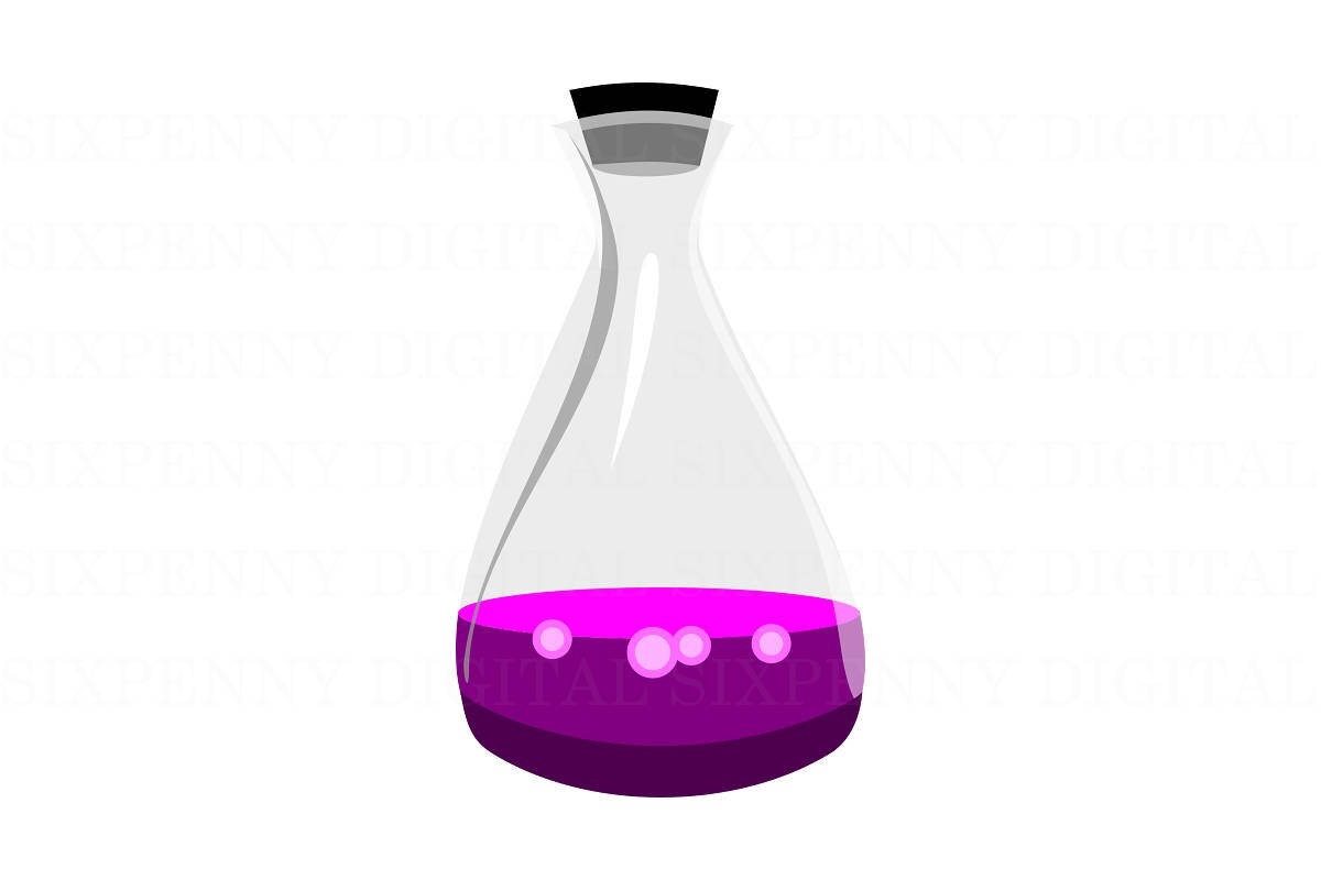 Science Clipart, Chemistry Clipart Set, Test Tube, Flasks, Beakers and ...