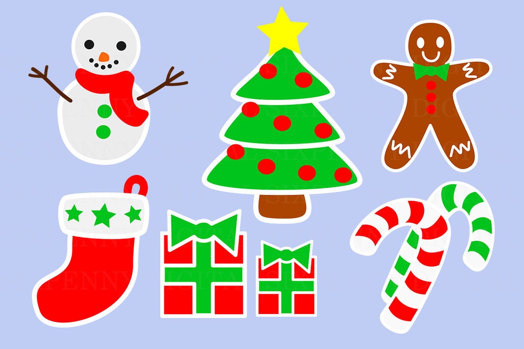 Christmas Clip Art, Snowman Clip Art, Christmas Tree, Gingerbread Man ...