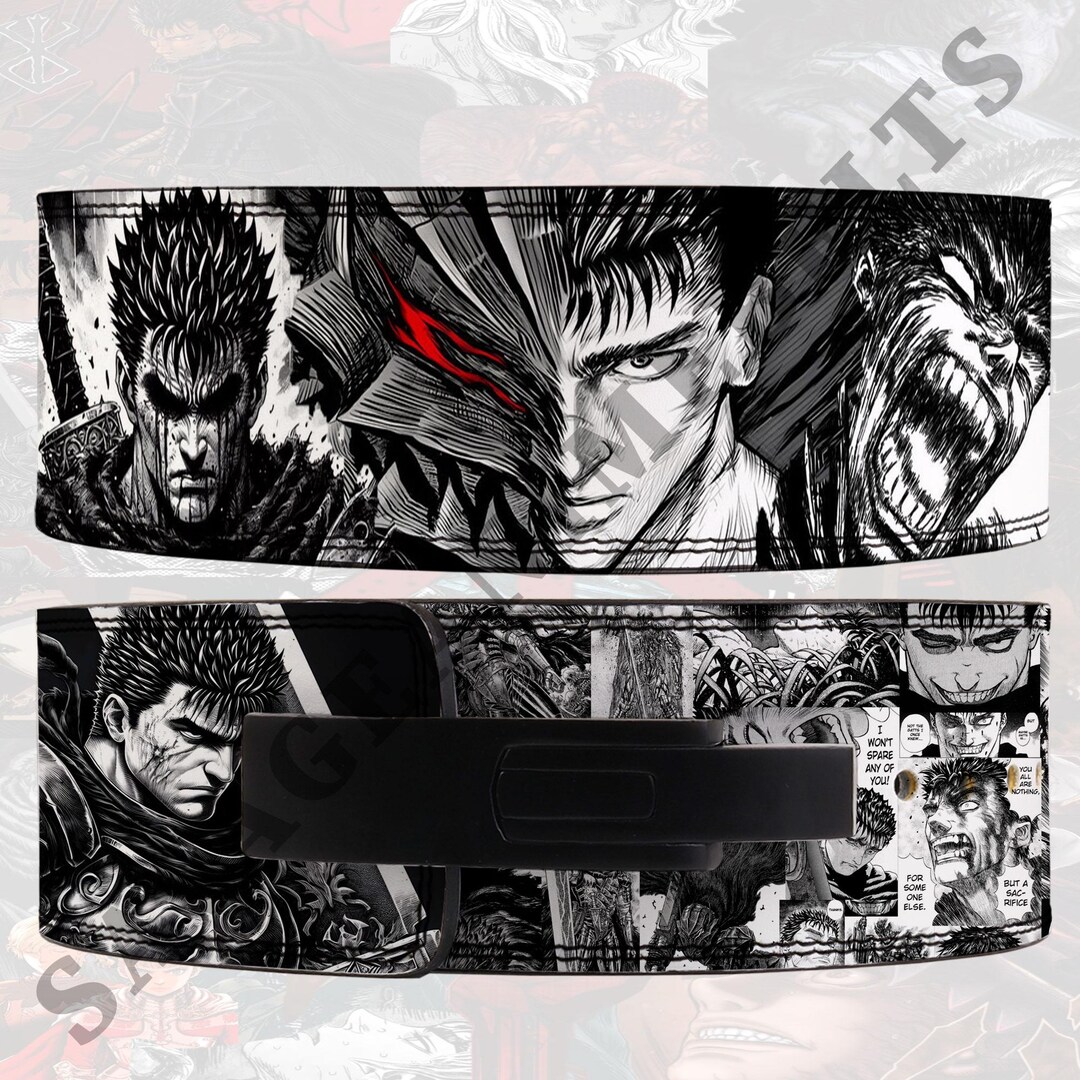 Berserk Anime Lever Belt | Powerlifting Belt | Anime Berserke Lever ...