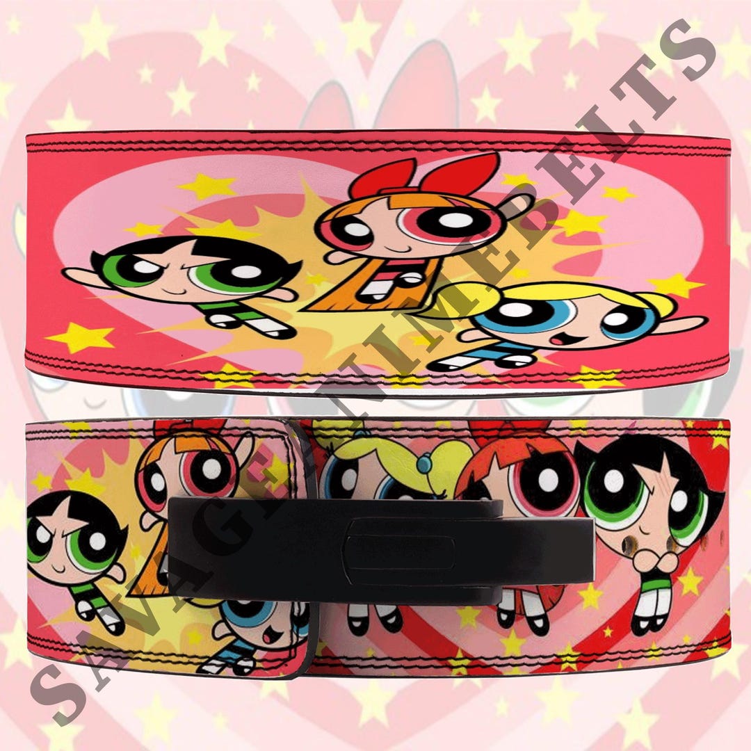 Powerpuff Girls Anime Powerlifting Lever Belt | Anime Weightlifting ...