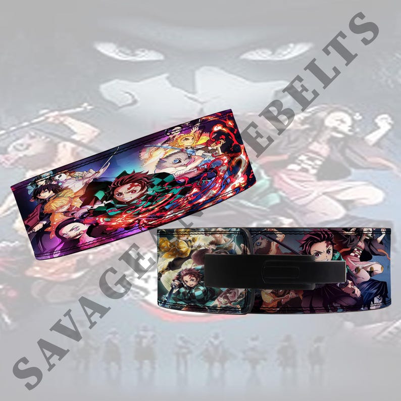 Tanjiro Anime Lever Belt | Demon Slayer Powerlifting Belt | Anime ...