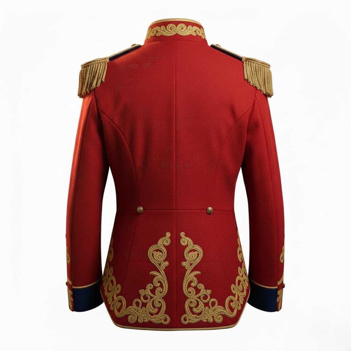 Jimi Hendrix Military Jacket: Red Hussar Dolman With Gold Braid - Etsy