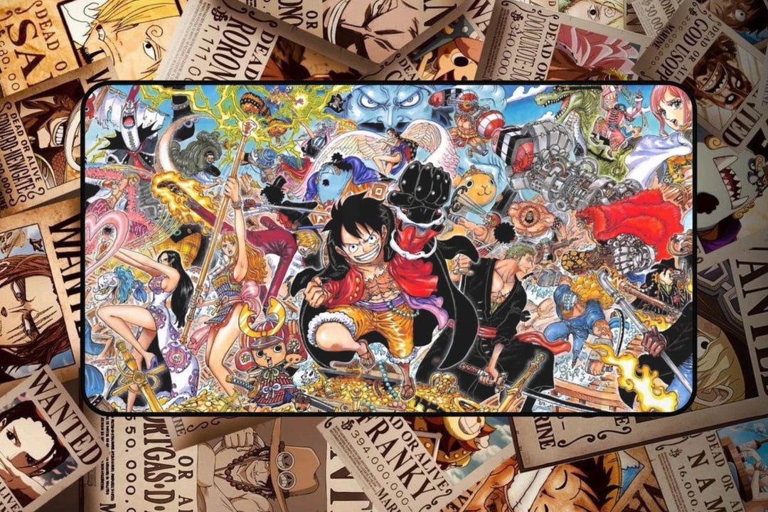 Anime One Piece Luffy Desk Mat, Mouse Pad - Etsy