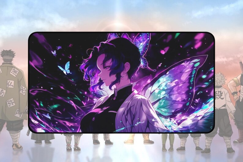 Anime Demon Slayer Shinobu Kocho Desk Mat, Mouse Pad - Etsy