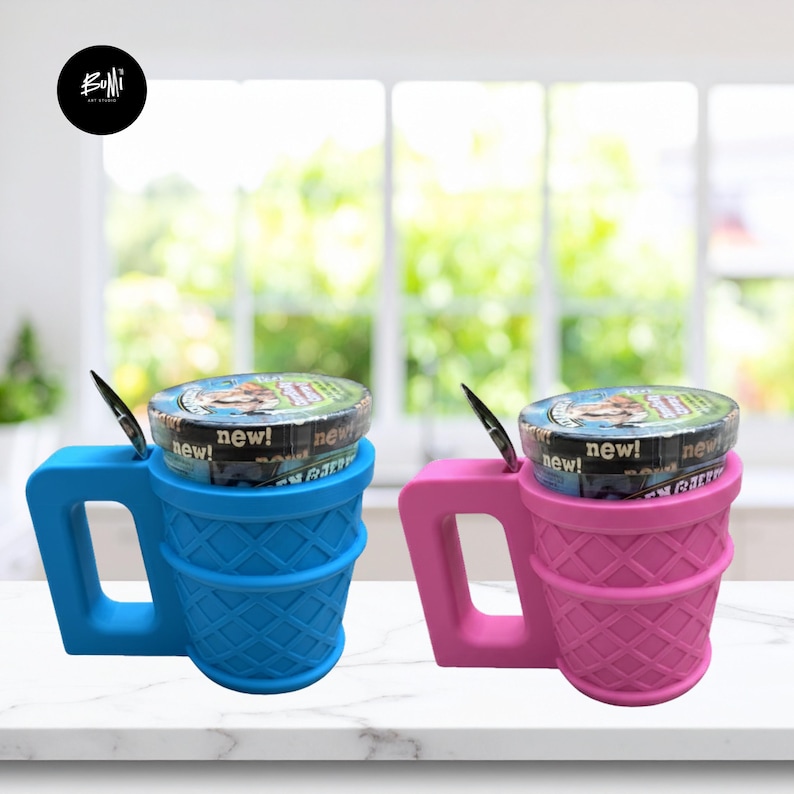 3D Ice Cream Pint Holder STL File | Ben & Jerry, Haagen Dazs Holder ...