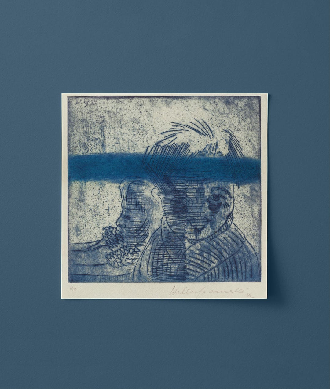 Werner Gilles the Couple Art Print, Expressionist Charcoal Drawing - Etsy