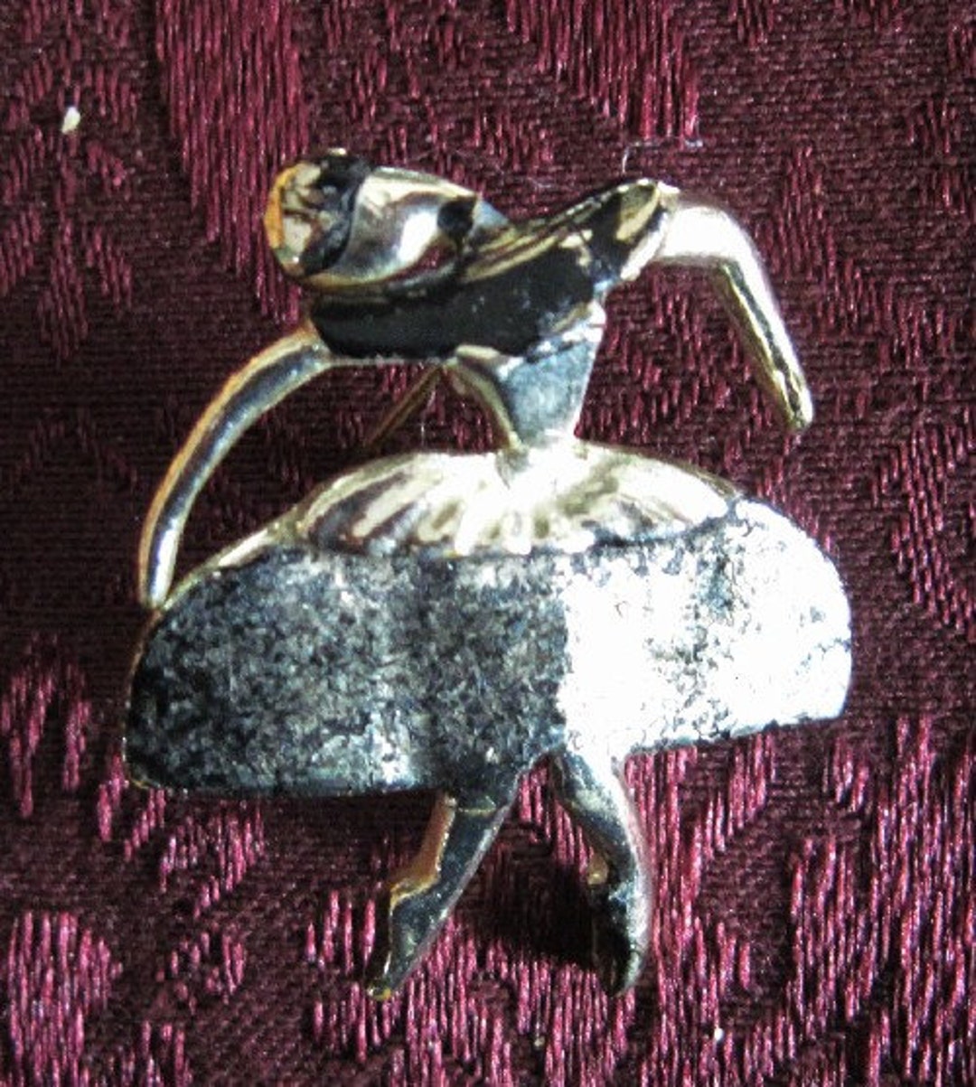 VINTAGE Ballerina Silver Brooch Ballerina Brooch Brooch Pin Silver ...