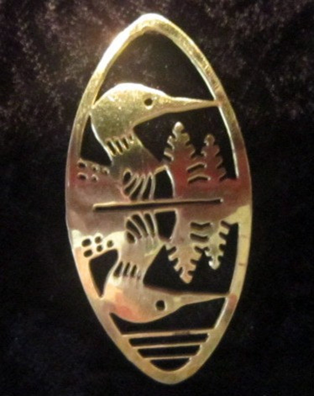 Vintage Gold Duck Tack Pin - Etsy