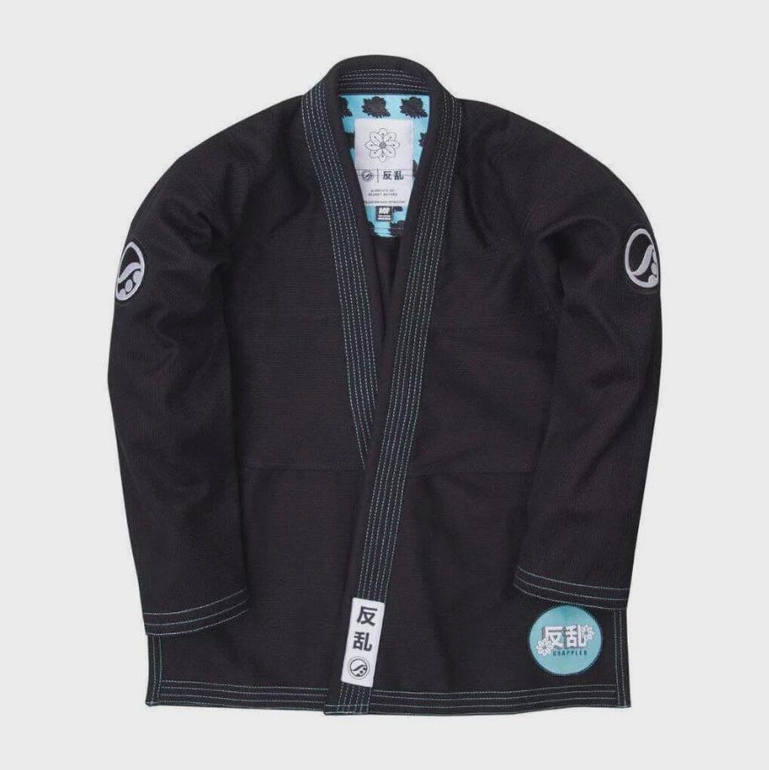Shoyoroll Batch 72 Rebel Grappler BJJ Gi Black – Jiu Jitsu Kimono With ...