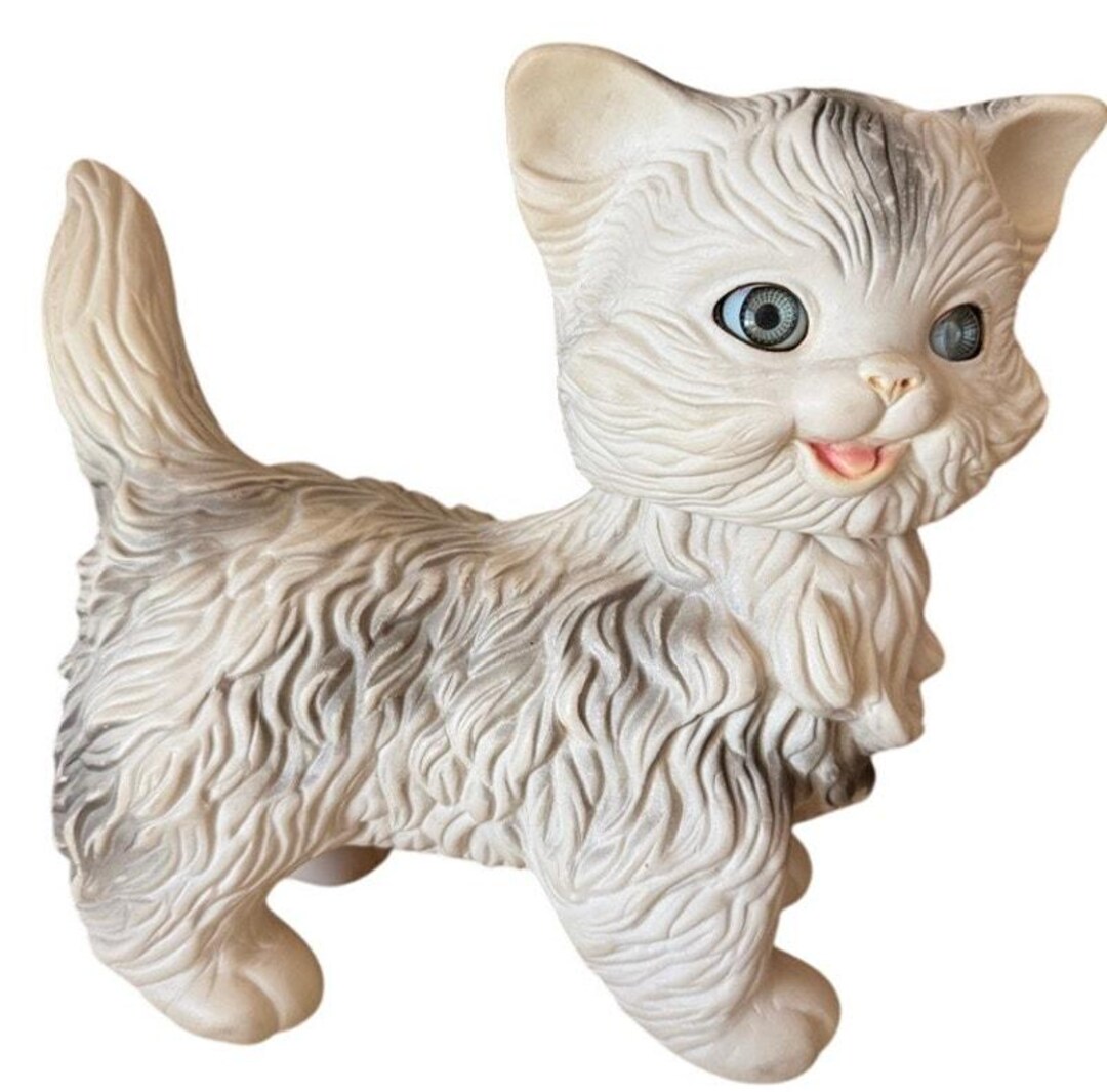 Edward Mobley Mittens the Kitten 60's VTG Rubber Squeaker Toy Cat ...