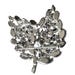 Retro Vtg Weiss 1960's Signed Large 3D Clear Rhinestone Pin Brooch ...