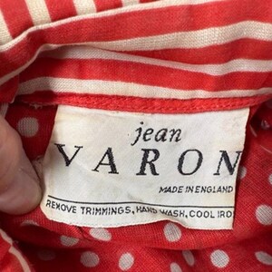 Jean Varon 1970s Vintage Polka Dot Red White Cotton Maxi Dress Sz 2 XS ...