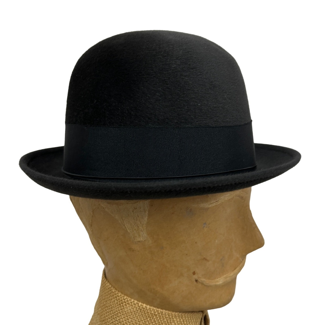 Borsalino Mens BOWLER Hat Vtg Augusta Grand Prix Diamante Box Charcoal ...