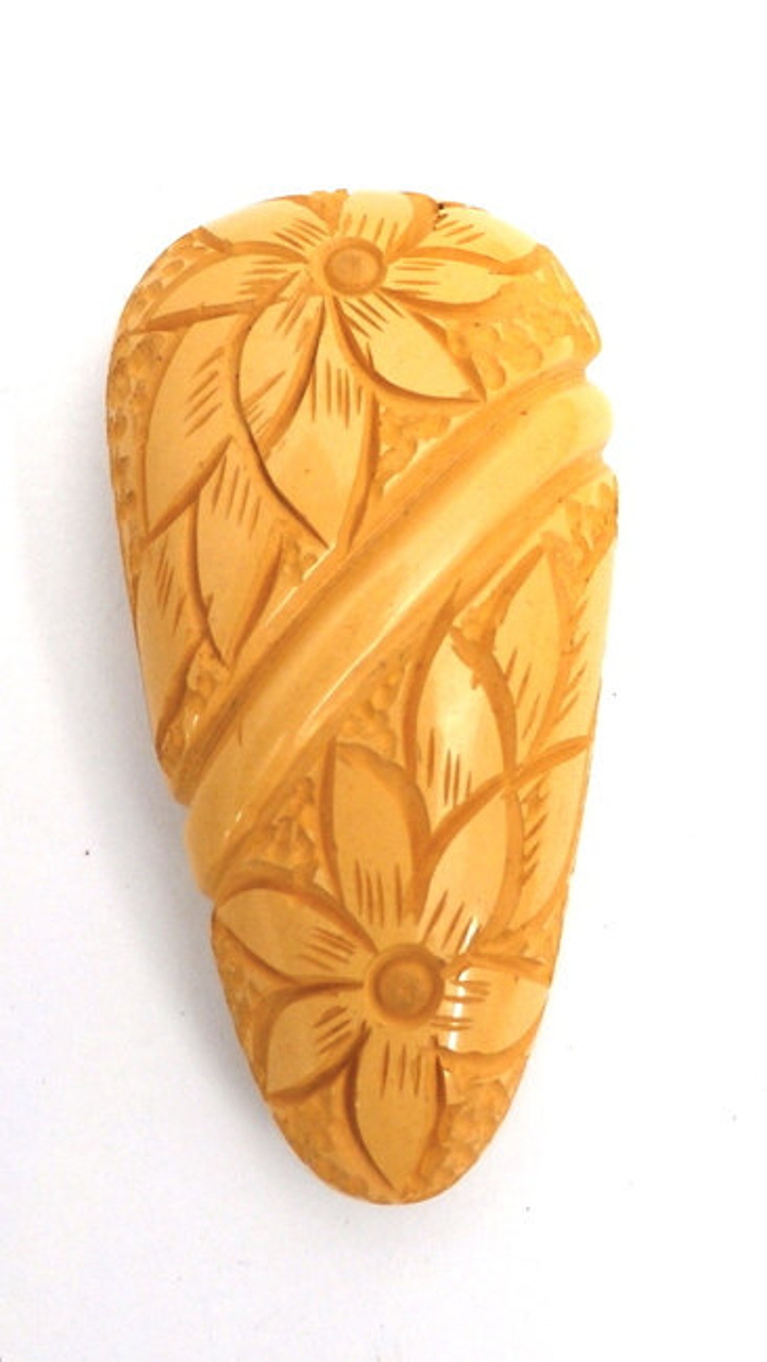 1920s Vintage Bakelite Pin Art Deco Yellow Dress Clip - Etsy