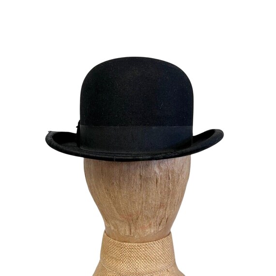 Antique Mens 7 Bowler Derby Hat 1930s-50s Finchley St… - Gem