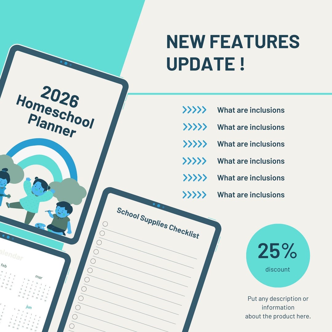 2026 Home School Digital Planner | Homeschool Lesson Planner for iPad ...