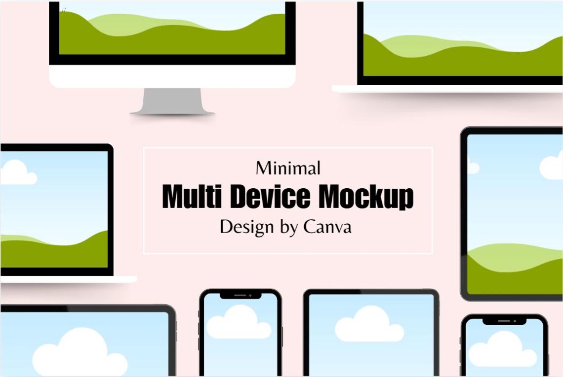 110 Multi-device Mockup Templates: Canva Scene Creators (digital ...