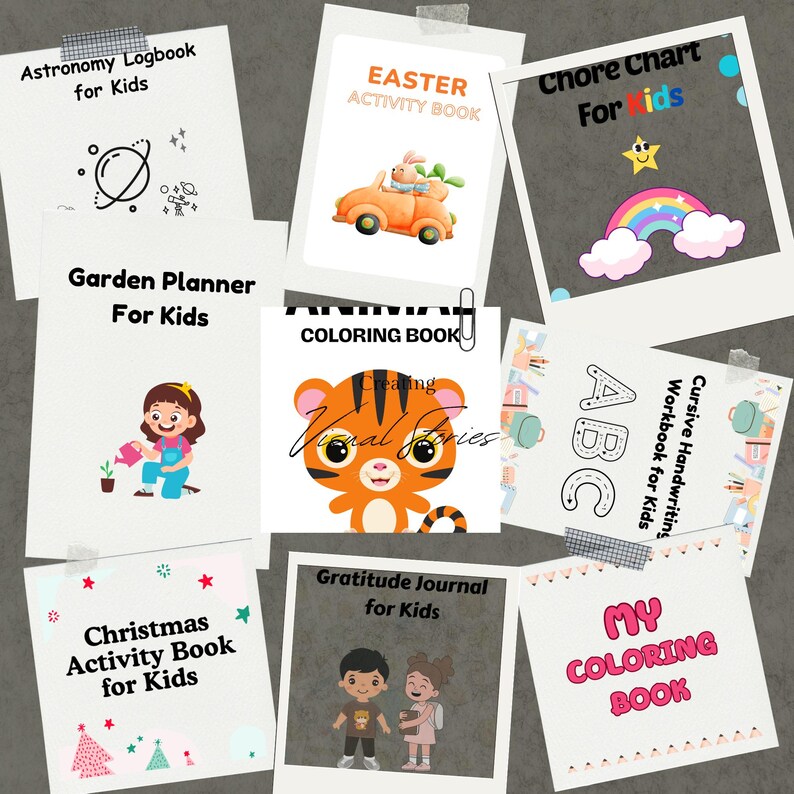 Kids Activity Book Mega Bundle: 1000+ Pages, Coloring, Learning (PDF ...