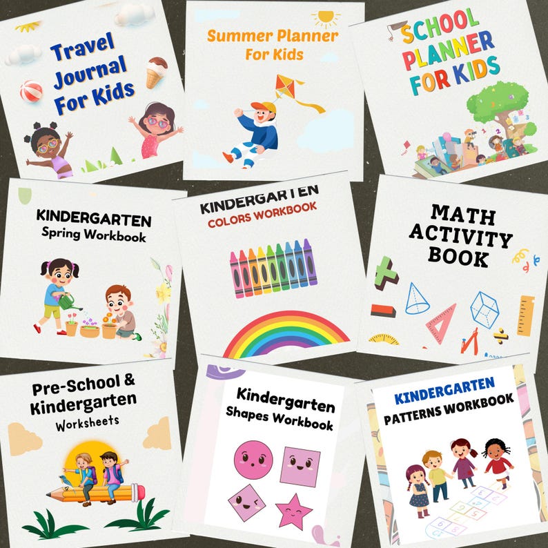 Kids Activity Book Mega Bundle: 1000+ Pages, Coloring, Learning (PDF ...