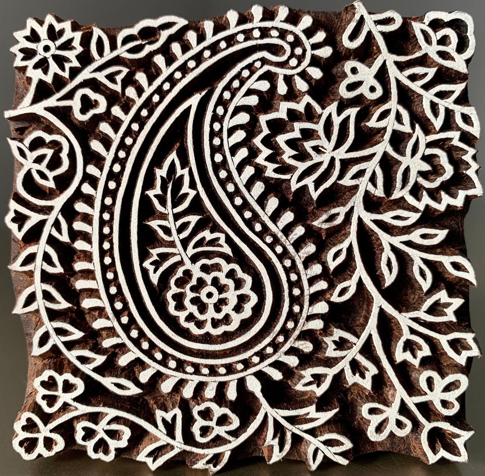 Block Print Stamp, Pottery Stamps, Indian Wood Stamp, Textile Stamp ...