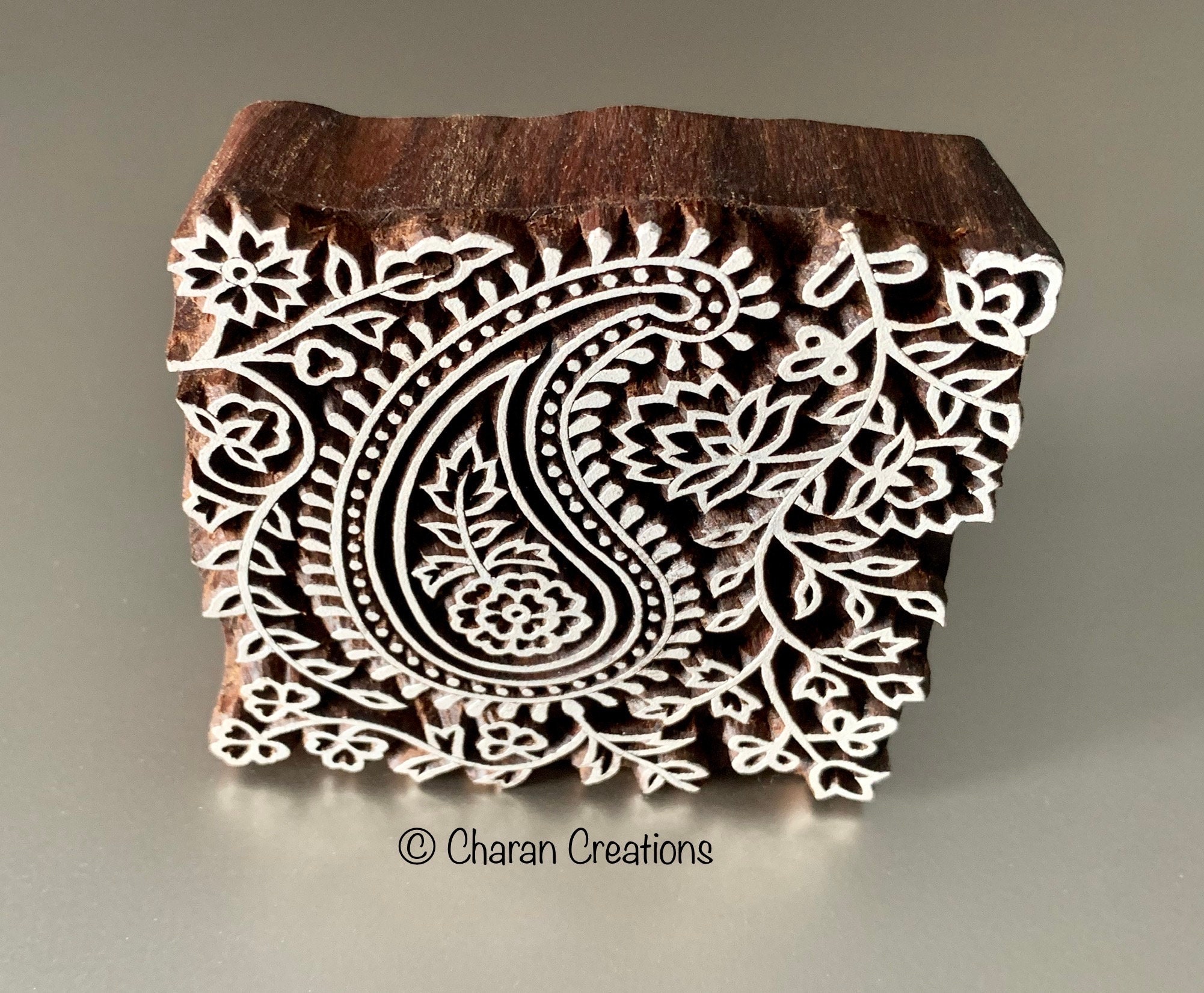Block Print Stamp, Pottery Stamps, Indian Wood Stamp, Textile Stamp ...