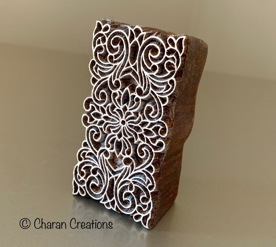 Handcarved Stamp Block Print Stamp Pottery Stamps Indian - Etsy