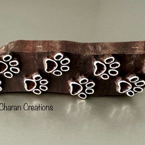 Pottery Stamp, Wood Stamp, Fabric Stamp, Soap Stamp- Paw Prints Stamp ...