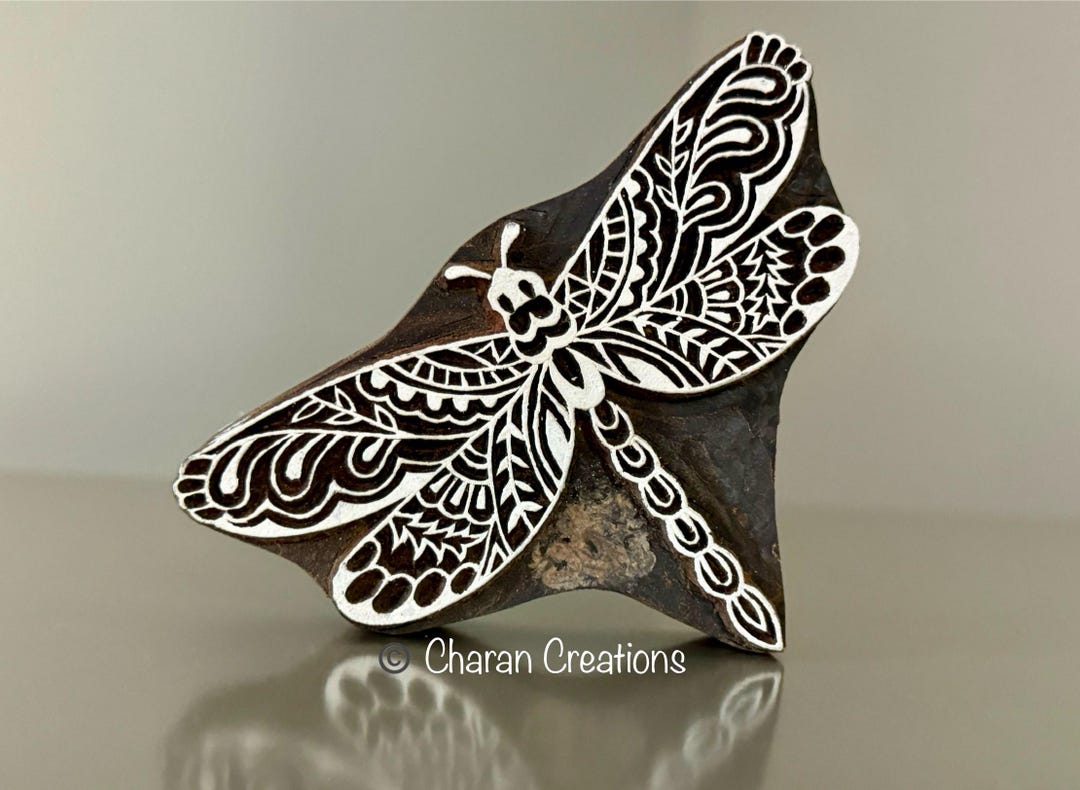 Wood Block Stamp, Pottery Stamp, Textile Print Stamp, Hand Carved Stamp ...