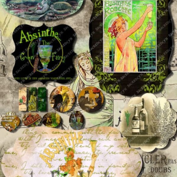 Absinthe Green Fairy - Etsy