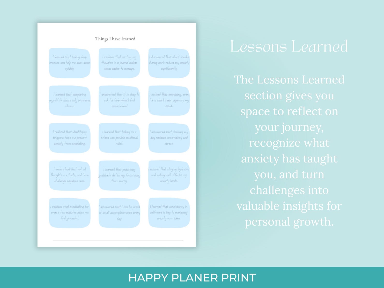 Mental Health Anxiety Journal – Digital Printable Bullet Journal With ...
