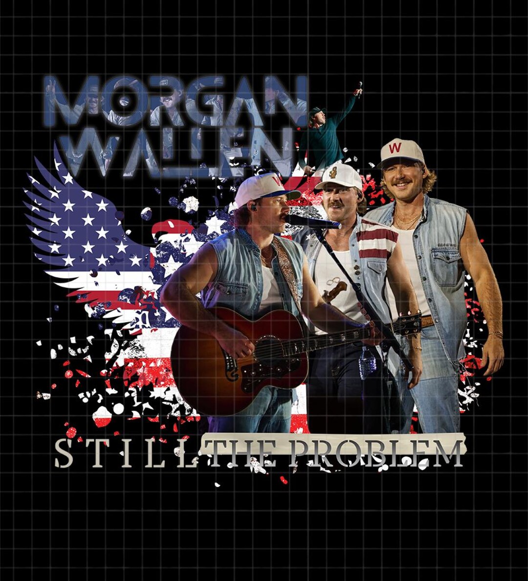 Morgan Wallen PNG File, Still the Problem Tour 2026 Digital File ...
