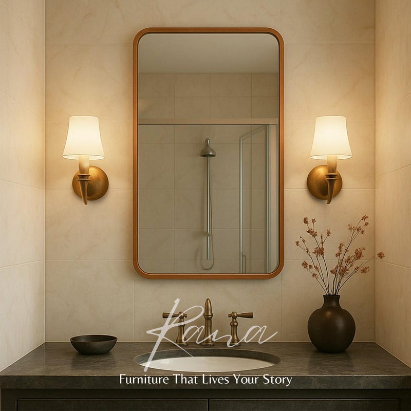 Black Oak Wall Mirror - Etsy