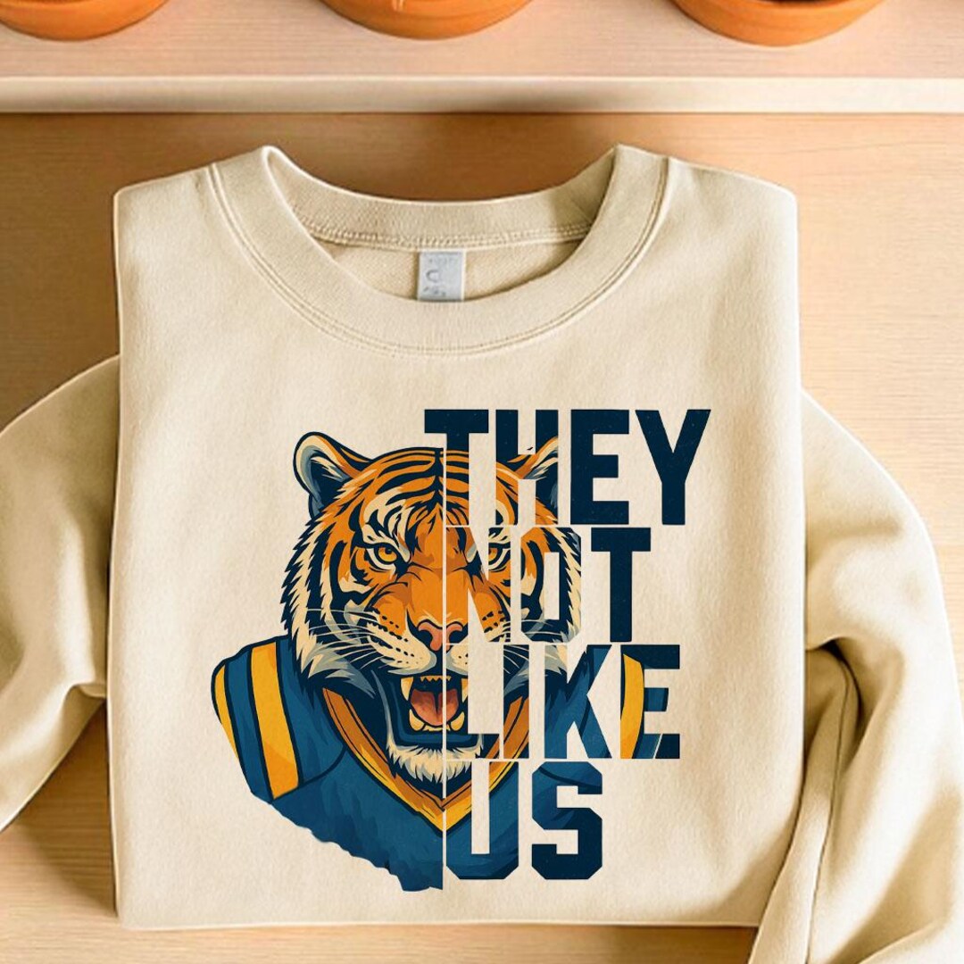 They Not Like Us PNG | Tiger Mascot Afro Independence Day | Bold ...