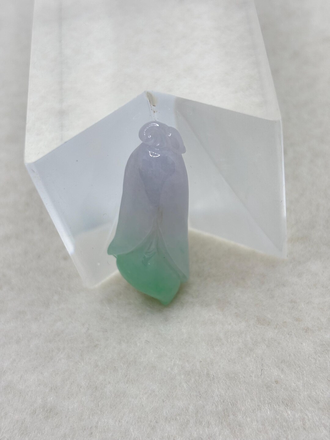 100% Grade A Natural Jadeite Lotus Bud Jade Pendant - Etsy