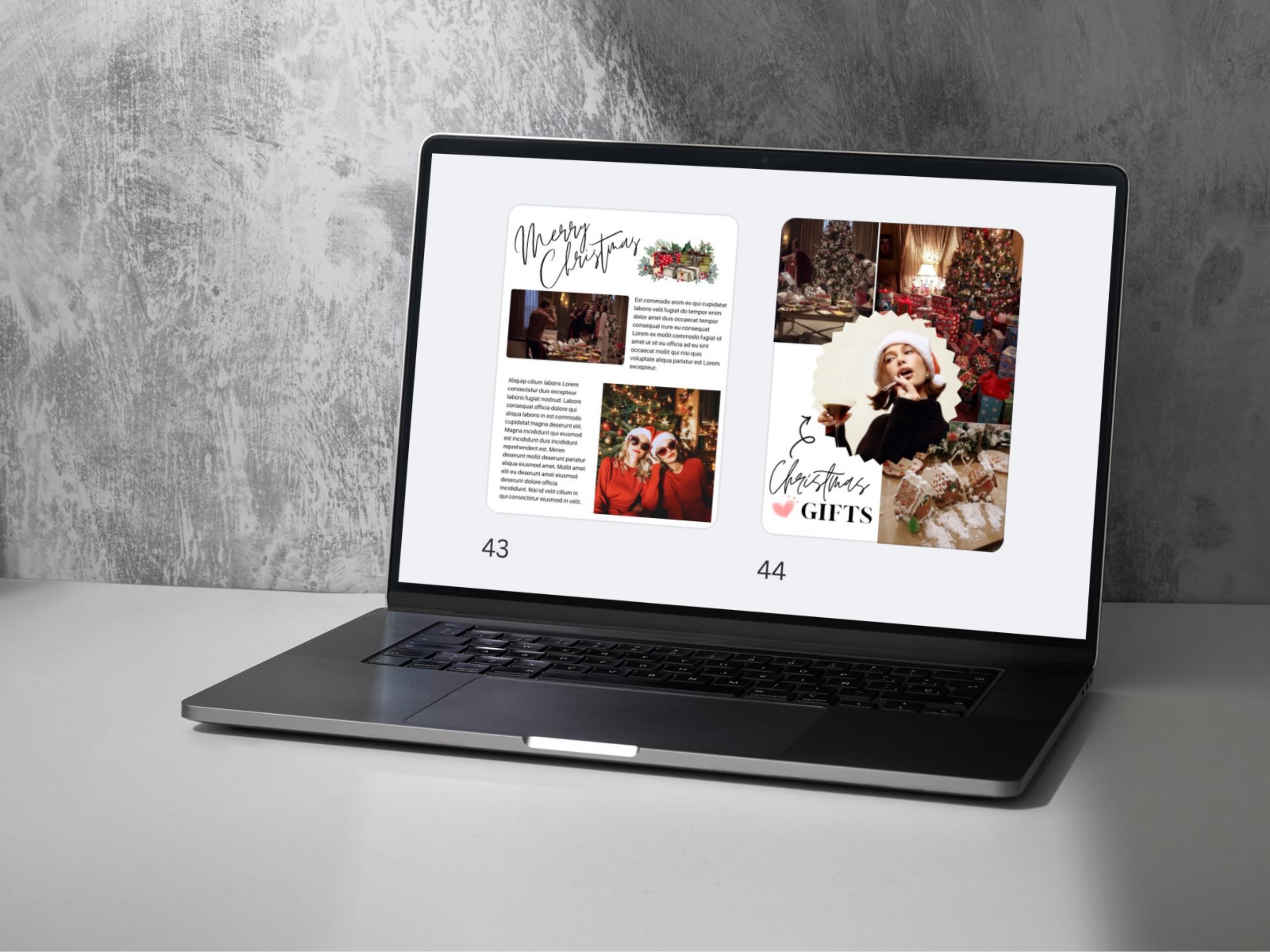 Editable Christmas Magazine for Family Memories and Holiday Gifting ...