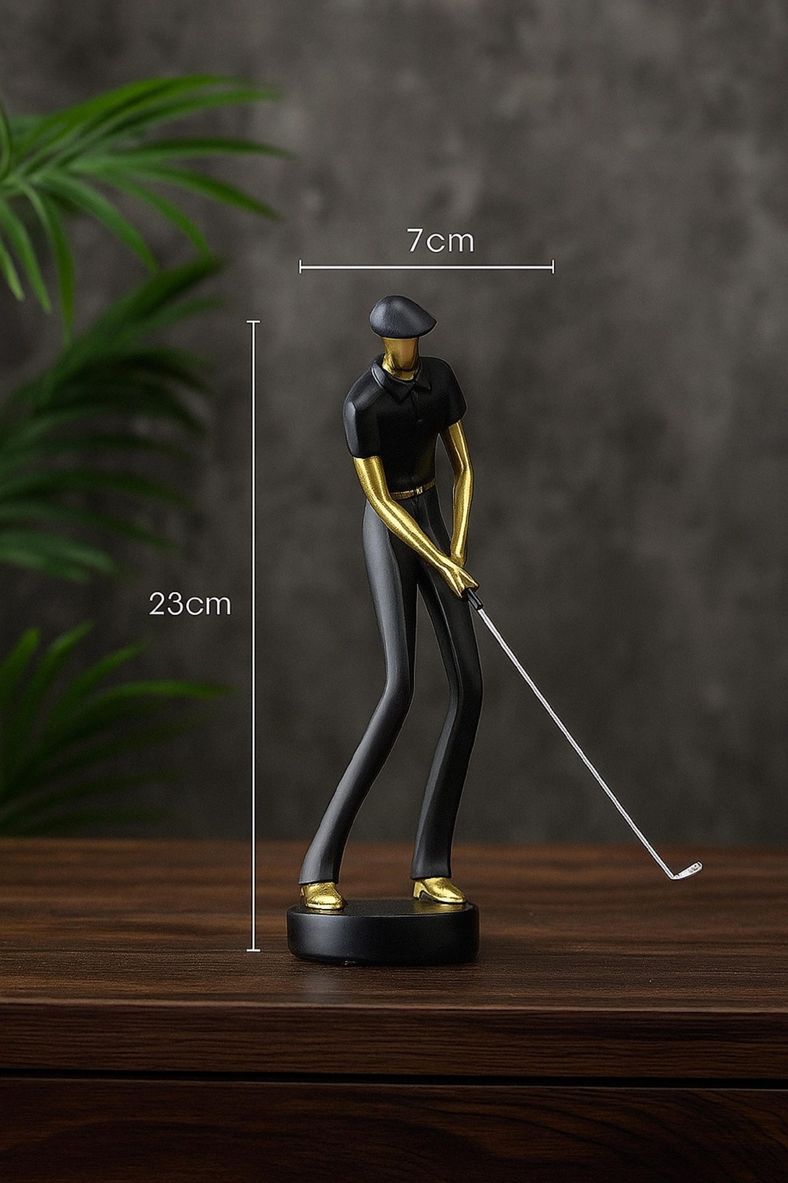 Modern Golfer Figurines: Resin Sports Sculpture, Minimalist Home Decor ...