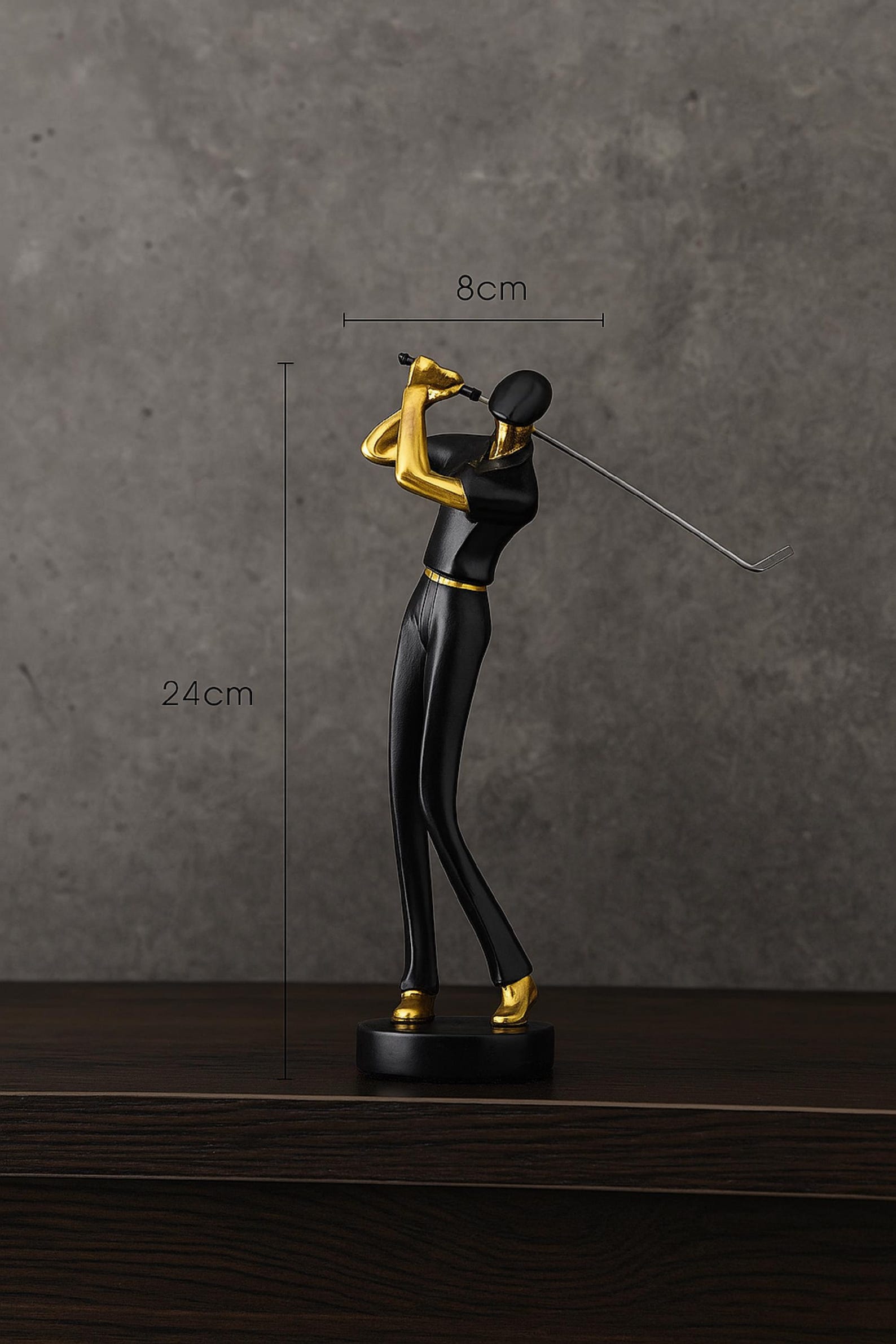 Modern Golfer Figurines: Resin Sports Sculpture, Minimalist Home Decor - Etsy