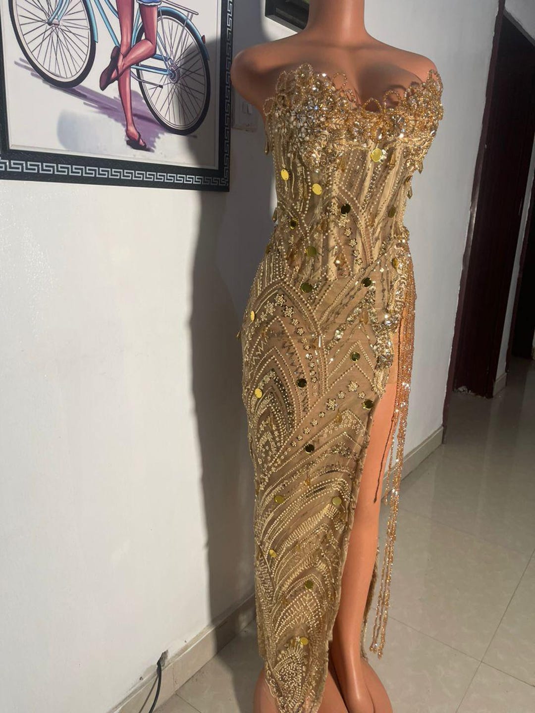 Gold Filted Prom Dress - Etsy Australia