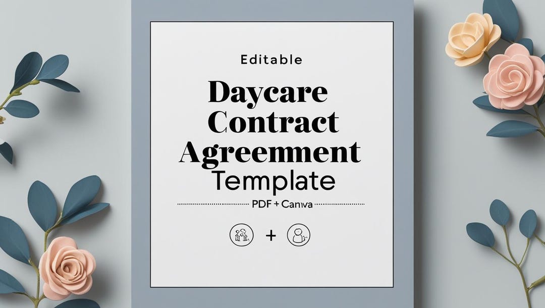 Daycare Contract, Intake Form & Childcare Agreement | Editable Daycare ...