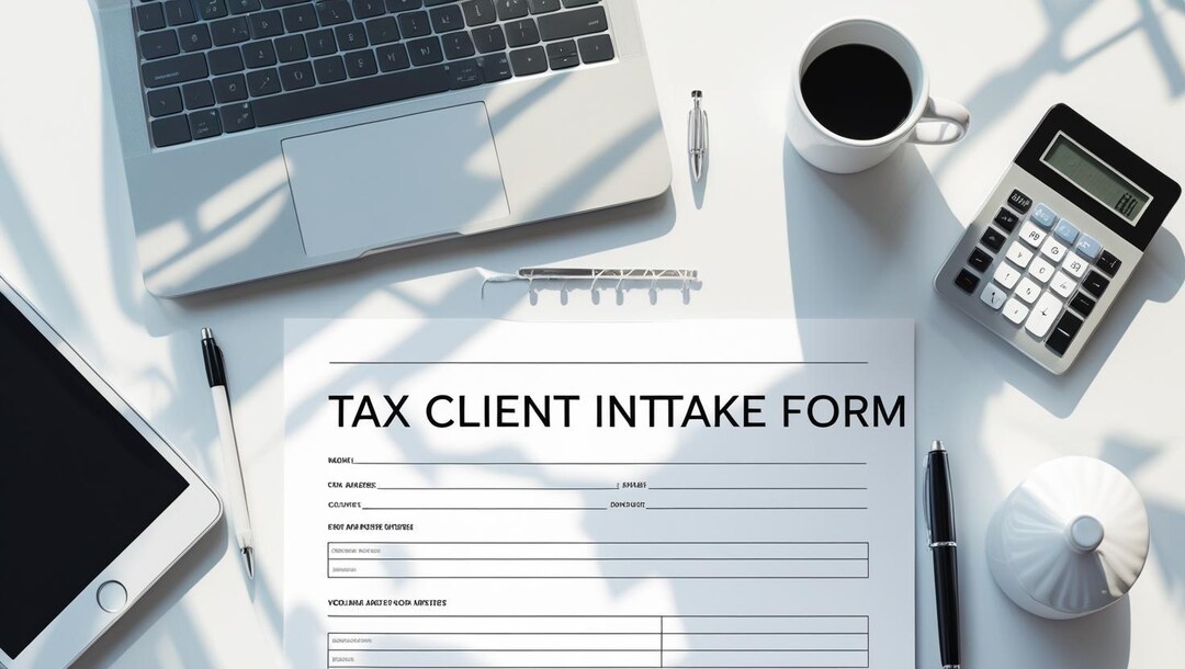 Tax Client Intake Form, Editable Accounting Questionnaire, Professional ...