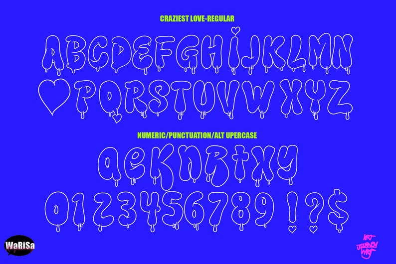 Graffiti Font, Dripping Bubble Letters, Streetwear Typeface (PNG Bonus ...