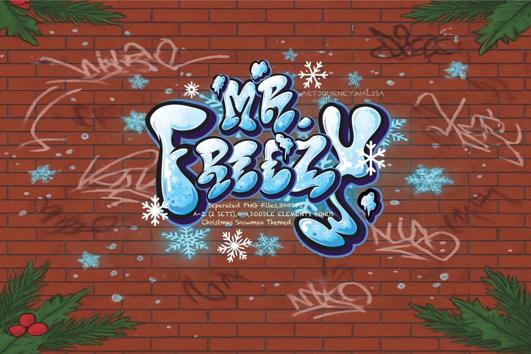 MR.FREEZY PNG Bundle, Christmas Alphabet Clipart (digital Files) - Etsy ...